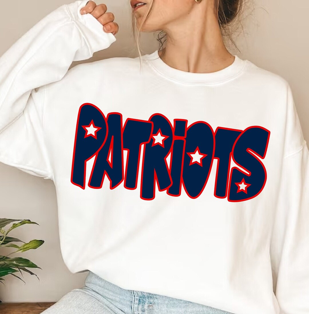 Patriots Svg Png, FTBLL Patriots Navy and Red Letters Design Png - Etsy
