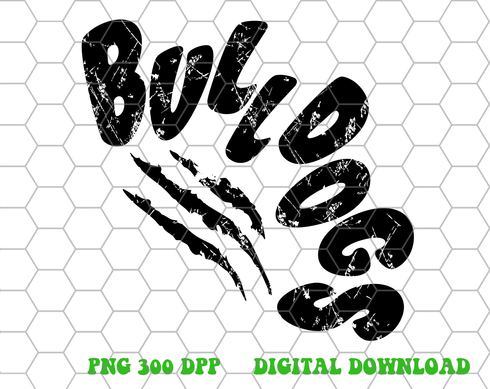 Bulldogs Png Retro Bulldogs Claw Mark Black Distressed Vintage Letters ...