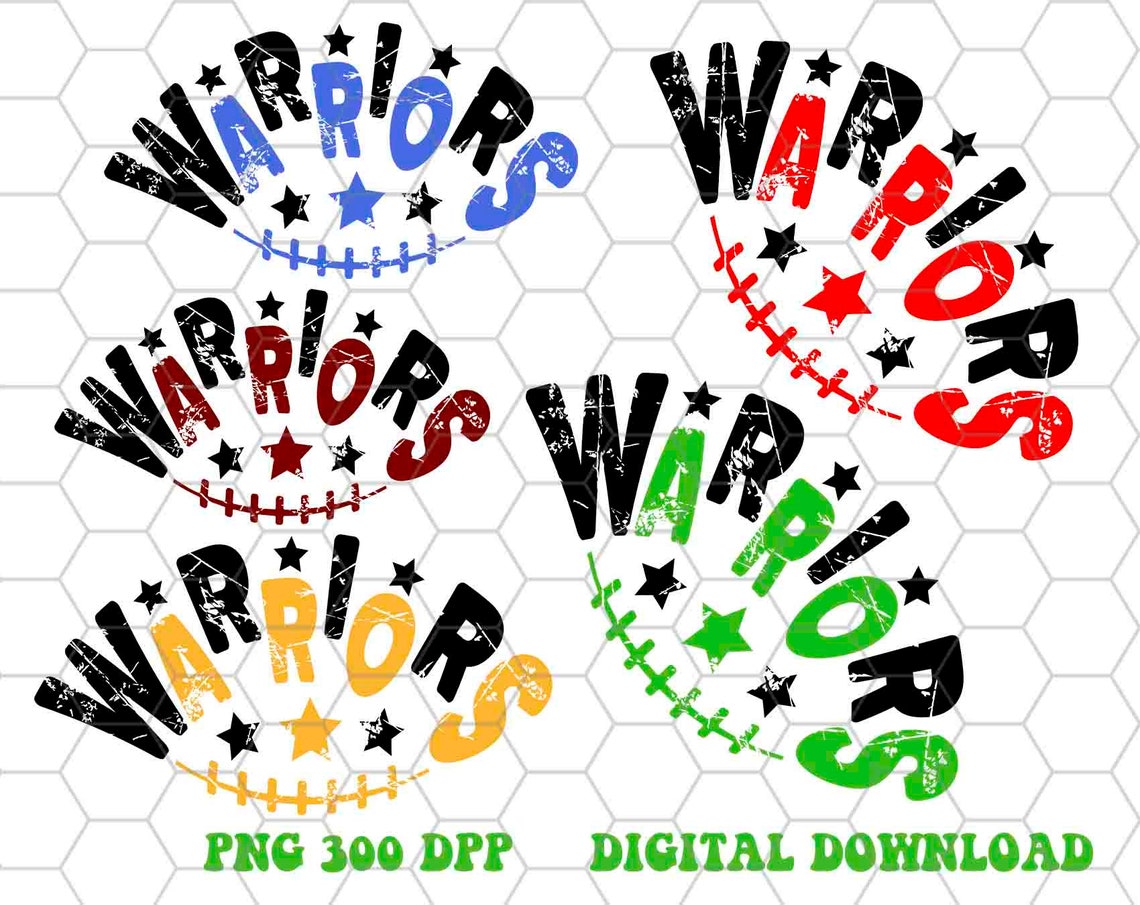 Warriors Team Png 4 Design FREE, Retro Warriors Royal Blue and Black ...