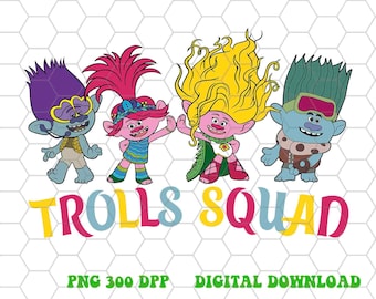 Bundle Designs of Trolls Clipart Svg Png 300 Dpi Quality Design for ...