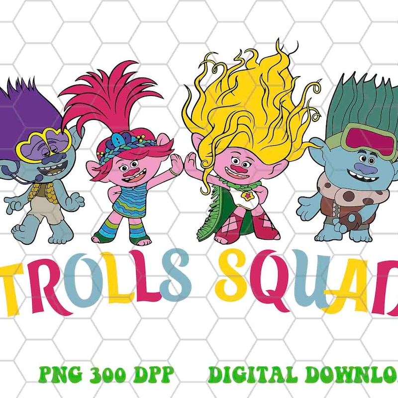 Trolls Embroidery Design - Etsy