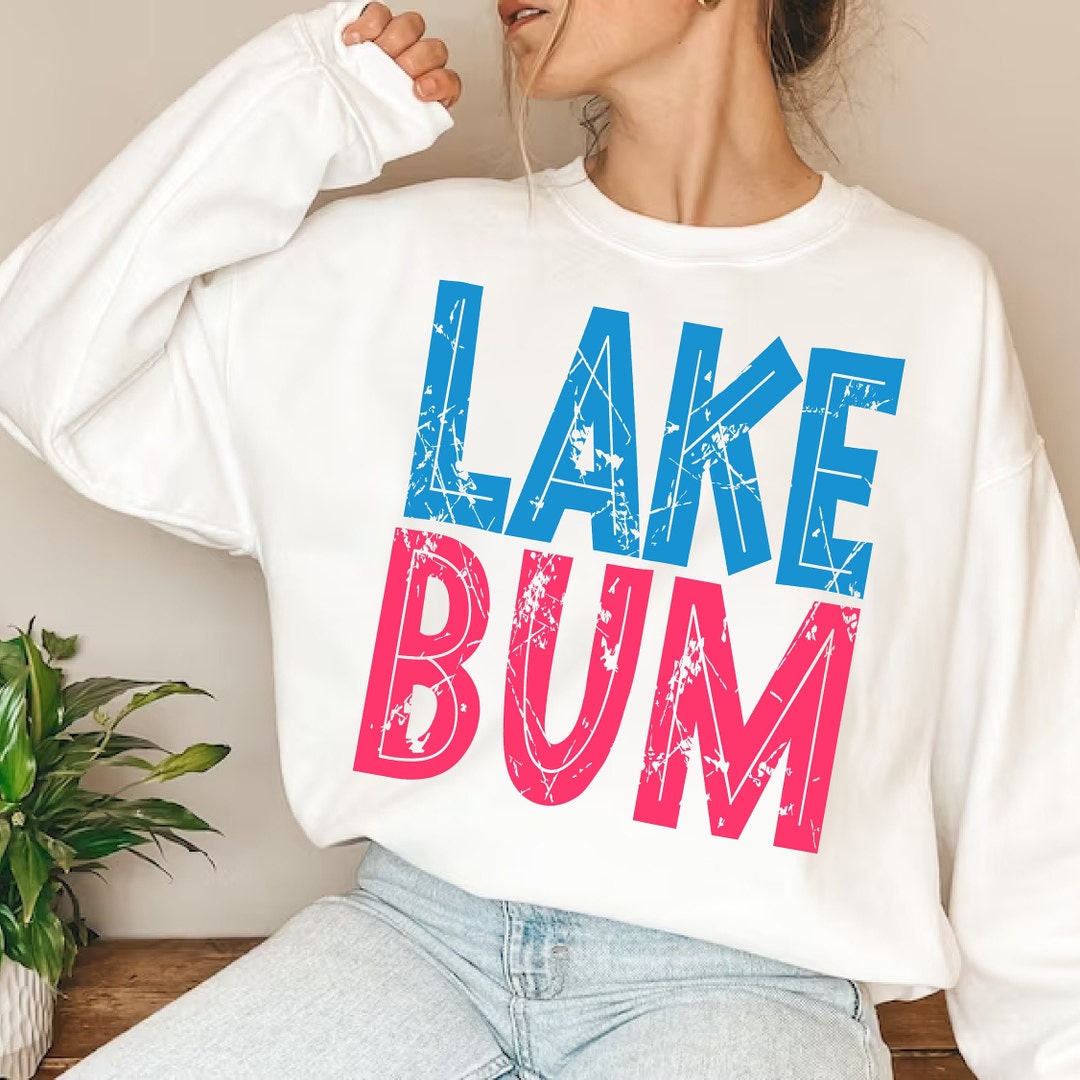 Lake Bum Png 2 Designs, Summer Life Png, Pink and Blue Colors ...