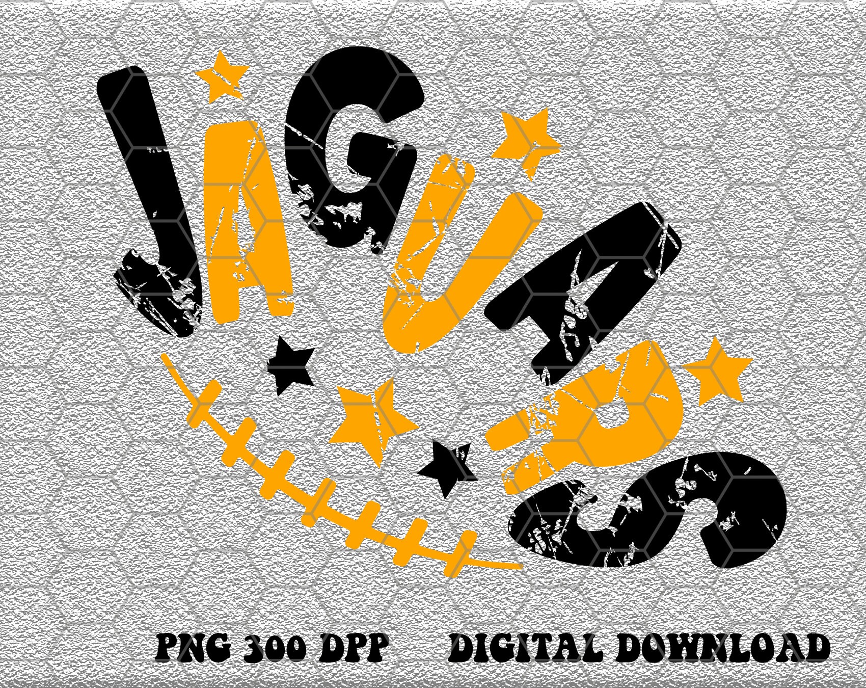 Jaguars Png Retro Jaguars Football Seam Black Orange Distressed Vintage ...