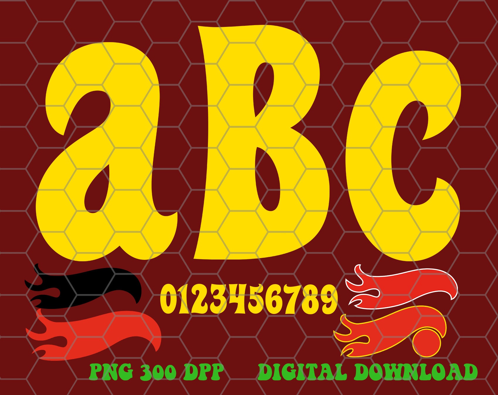 Hot Cars Font Alphabet Logo SVG PNG With OTF File, Crricut Cutting File ...