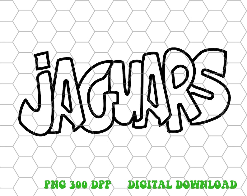 Jaguars Svg Png Retro Jaguars Black and White Designs Vintage Letters ...