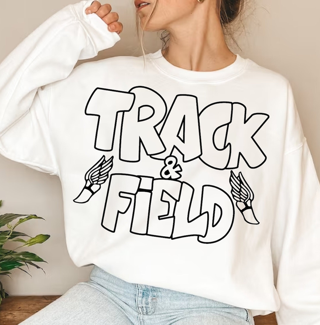 Track and Field Svg Png Track & Field White and Black Designs Cricut ...