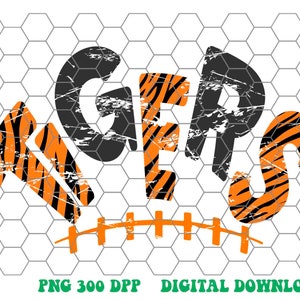 Tigers Team Png, Retro Tigers Orange and Black Distressed Vintage ...