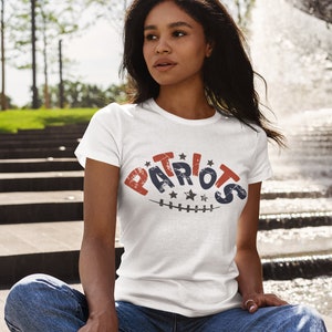 Patriots Png, Patriots Navy and Red Retro Distressed Vintage Letters ...