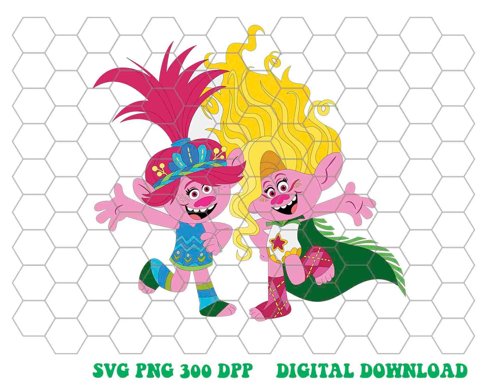 Trolls Clipart Svg Png 300 Dpi Quality Design for Print Cut Svg Png ...