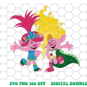Bundle Designs of Trolls Clipart Svg Png 300 Dpi Quality Design for ...