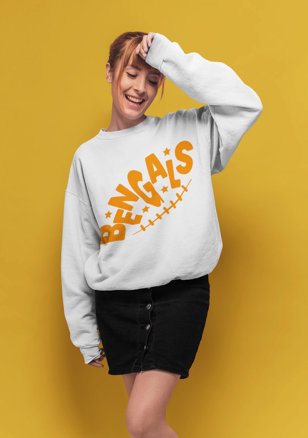 Bengals Team Png, Retro Bengals Orange Vintage Letters Football Design ...