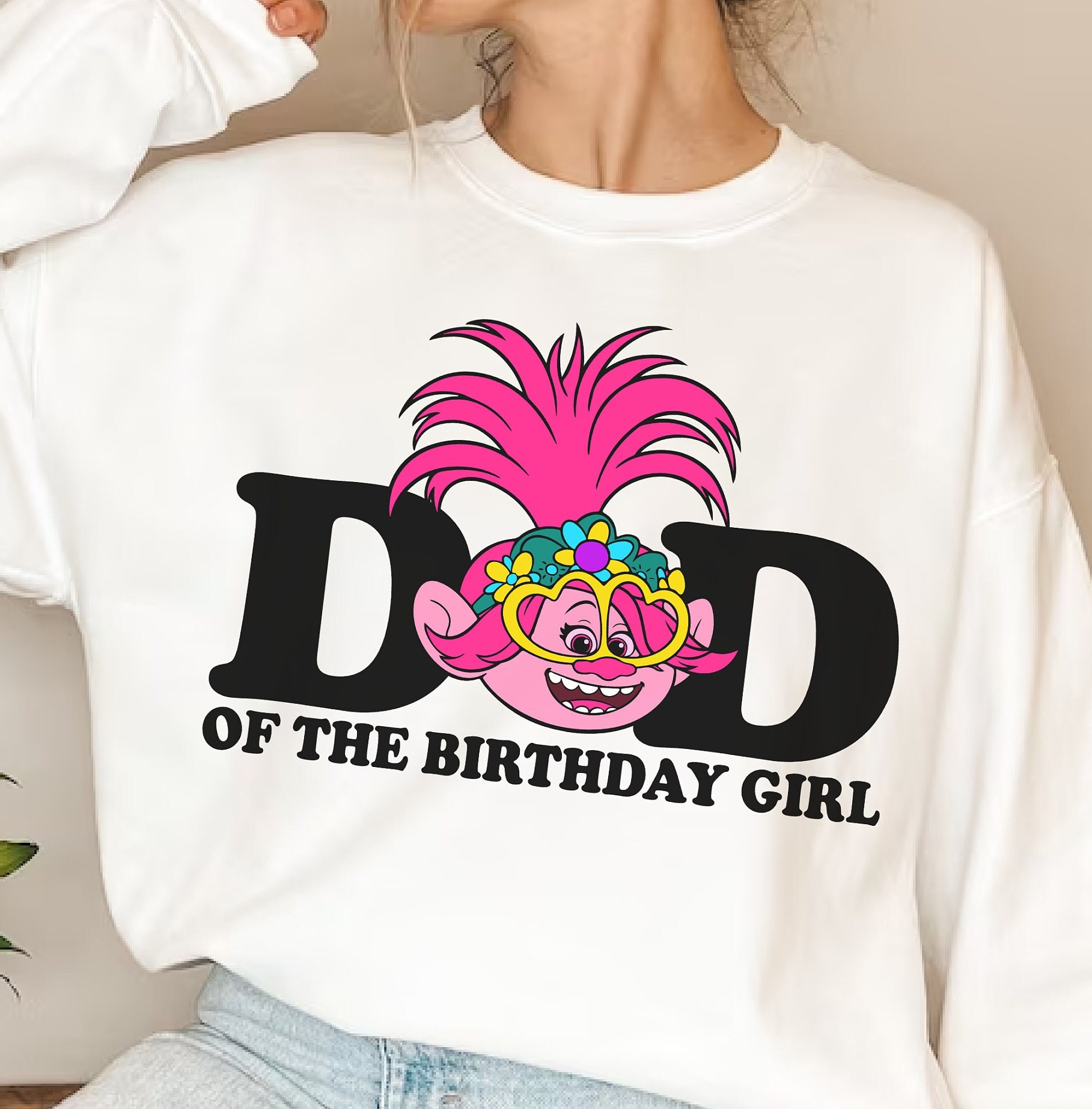 Trolls Mom Dad of Birthday Girl Png (2 Designs) Poppy Trolls Quality ...