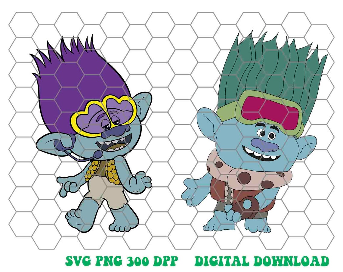 Trolls Clipart Svg Png 300 Dpi Quality Design for Print Cut Svg Png ...