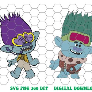 Bundle Designs of Trolls Clipart Svg Png 300 Dpi Quality Design for ...