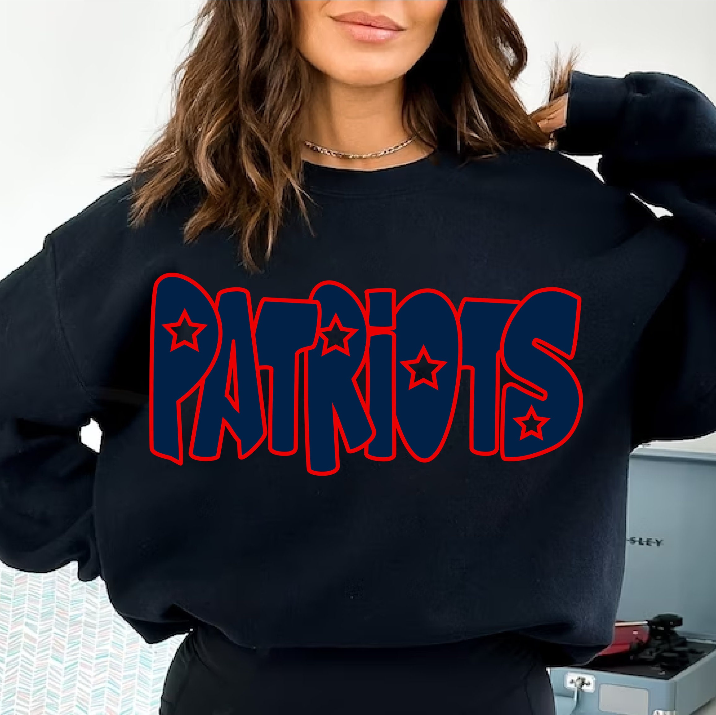 Patriots Svg Png, FTBLL Patriots Navy and Red Letters Design Png - Etsy