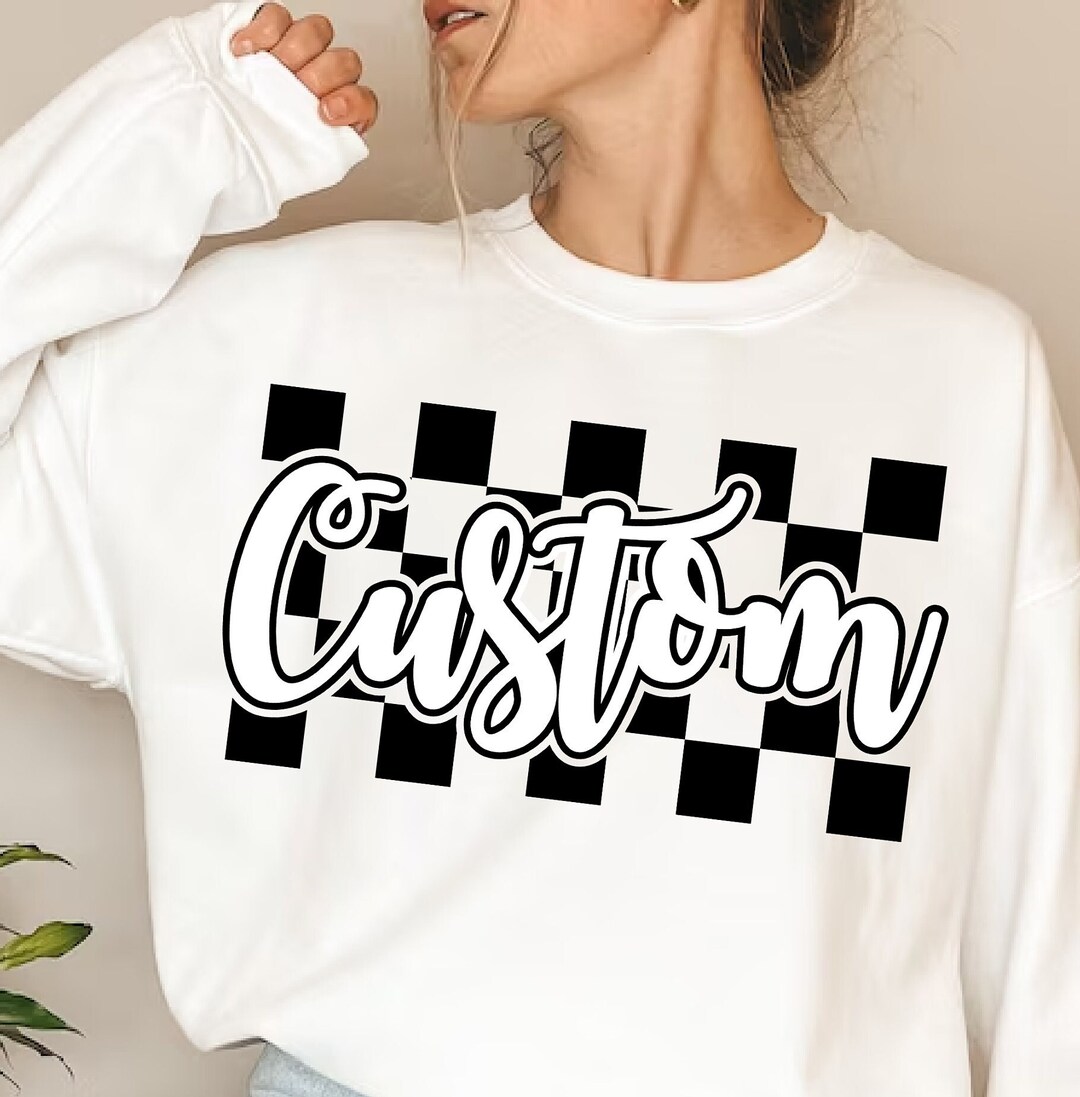 Vintage Checkered Custom Design Png, Retro Checkered Personalized Png ...