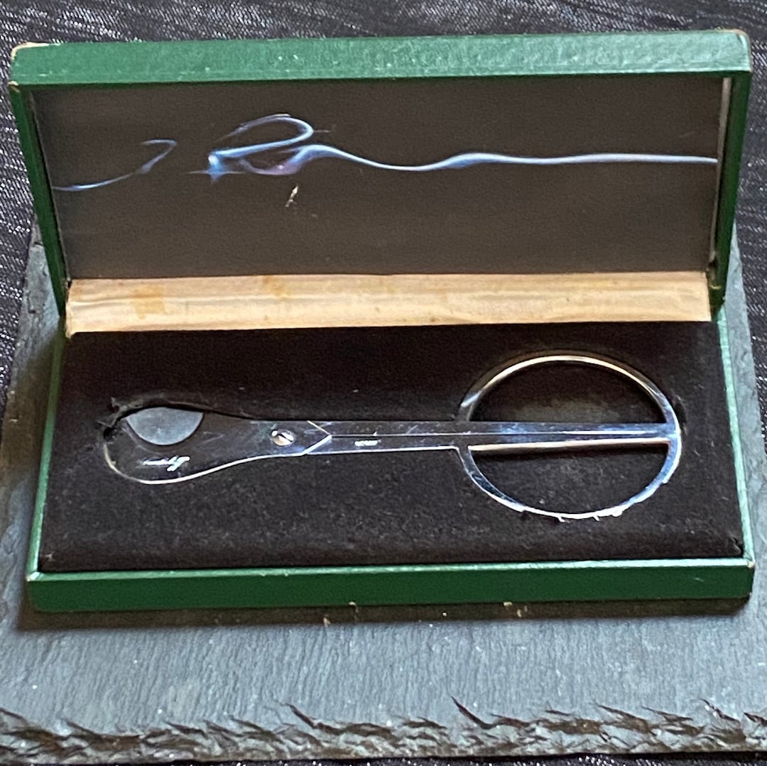 Davidoff Large Vintage Scissor Cigar Cutter Hand Crafted in Stainless ...
