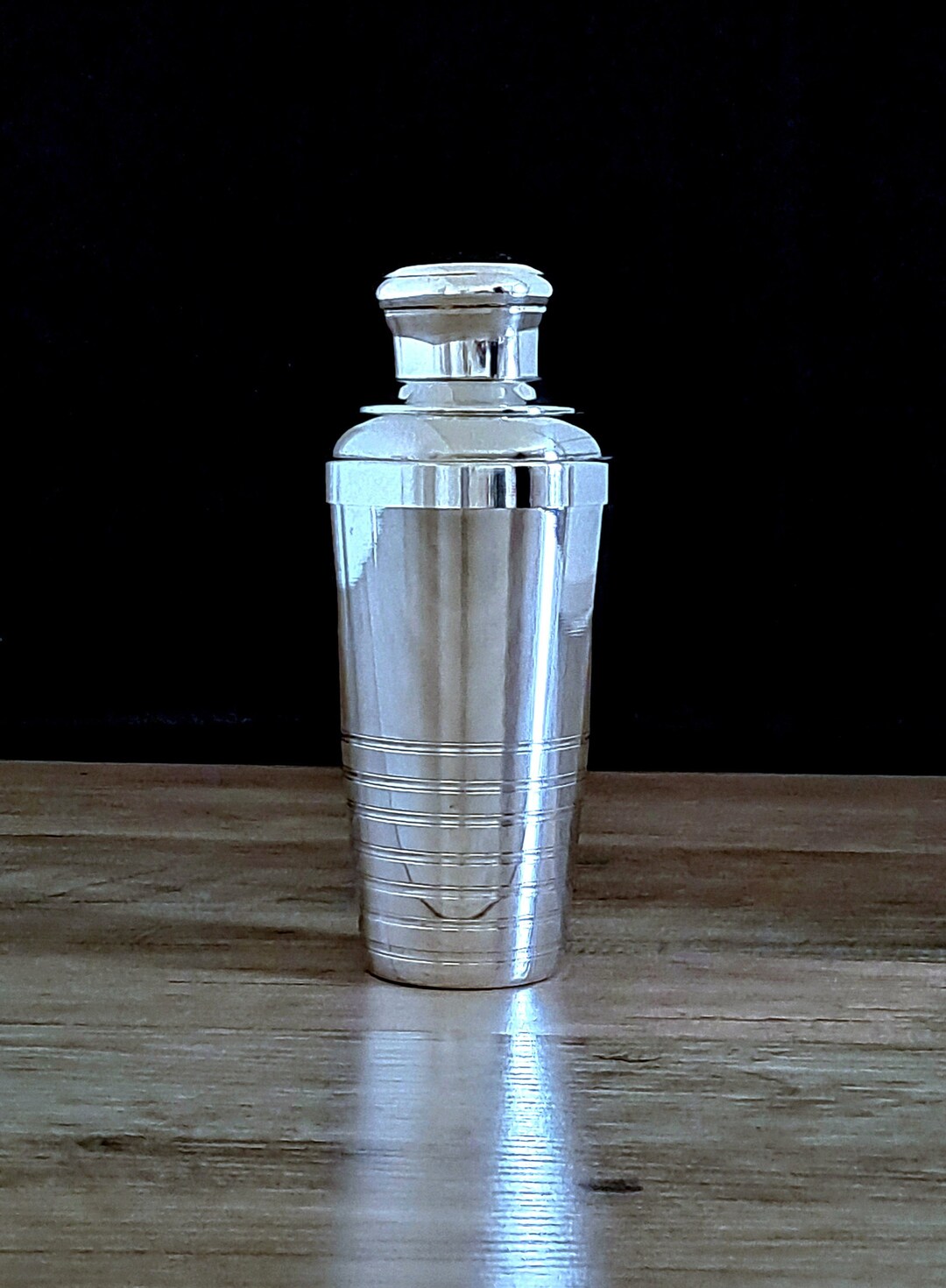 Noël Collet Vintage Silverplate Cocktail Shaker, 20th Century Art Deco ...