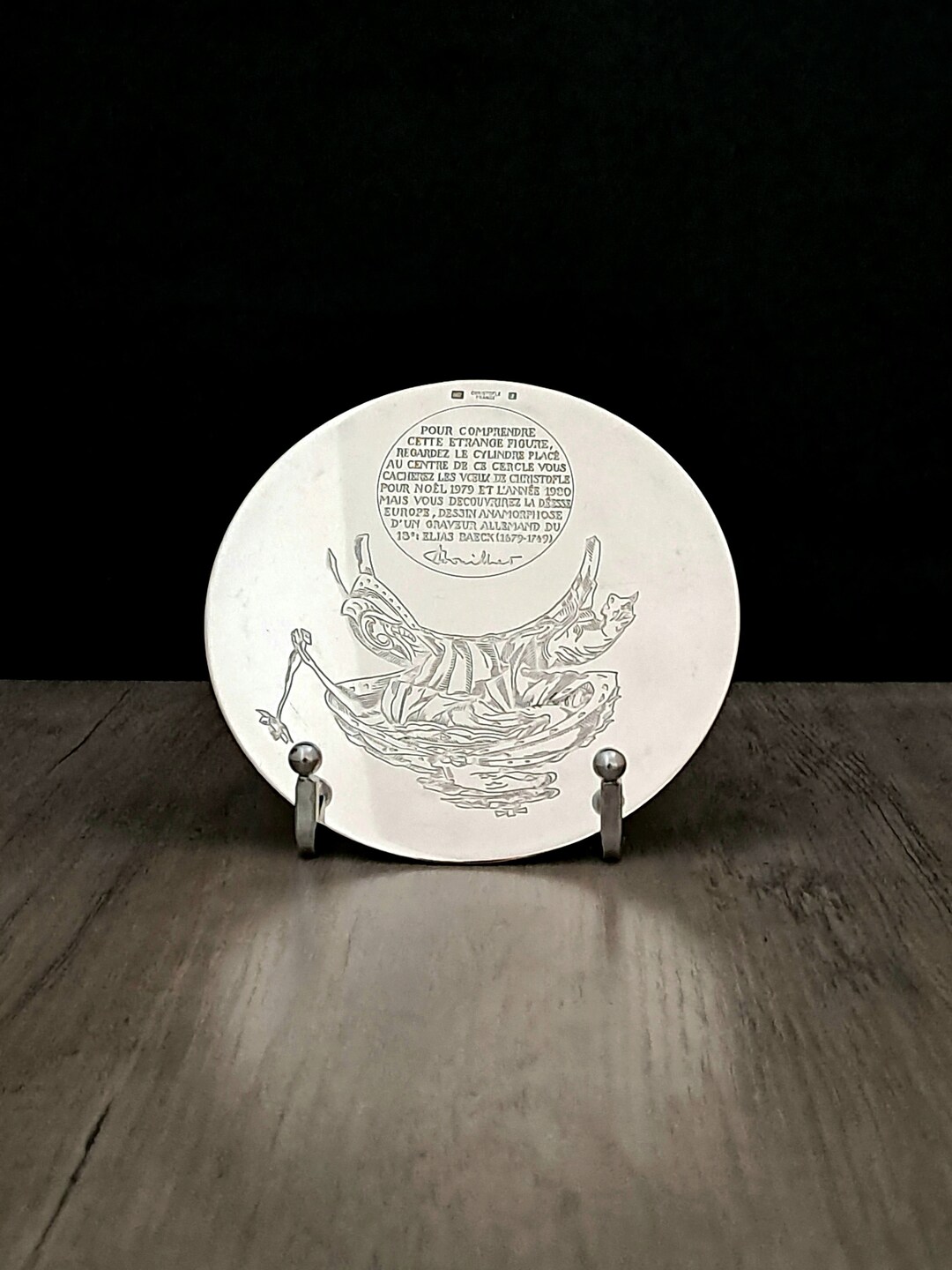 Christofle Paris Commemorative Coaster/plate – "europe" by Elias Baeck ...