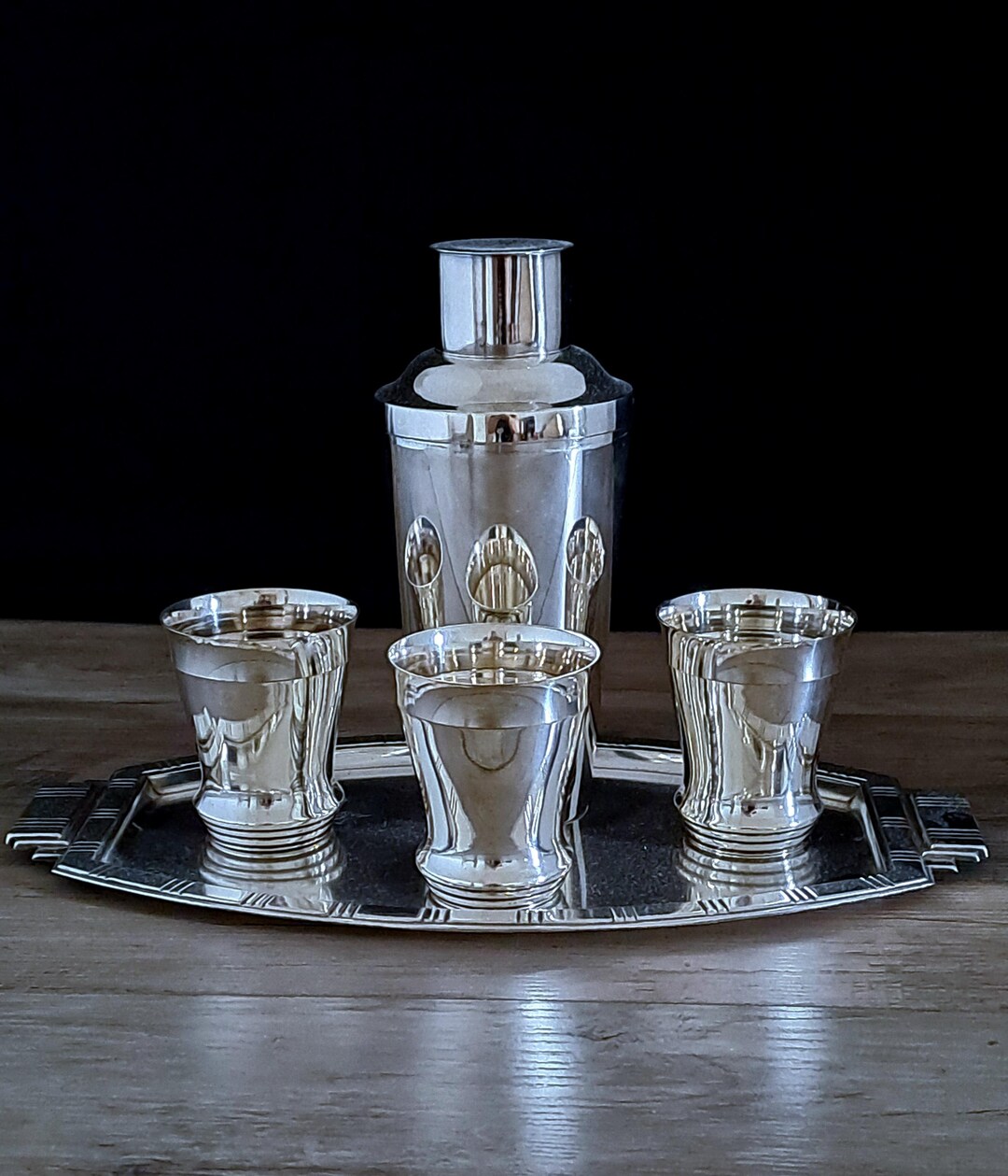 French Vintage Cocktail Shaker Set, 20th Century Art-deco. - Etsy