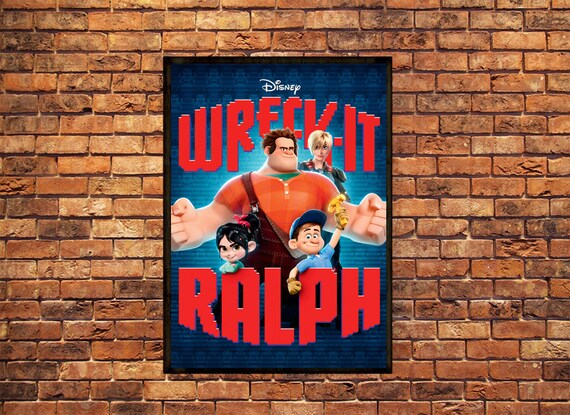 Wreck-it Ralph Walt Disney Animation Movie Cover Po Ster Ww - Etsy