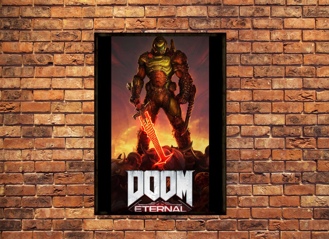 Doom Eternal Video Game Pos Ter the Ultimate Doom - Etsy