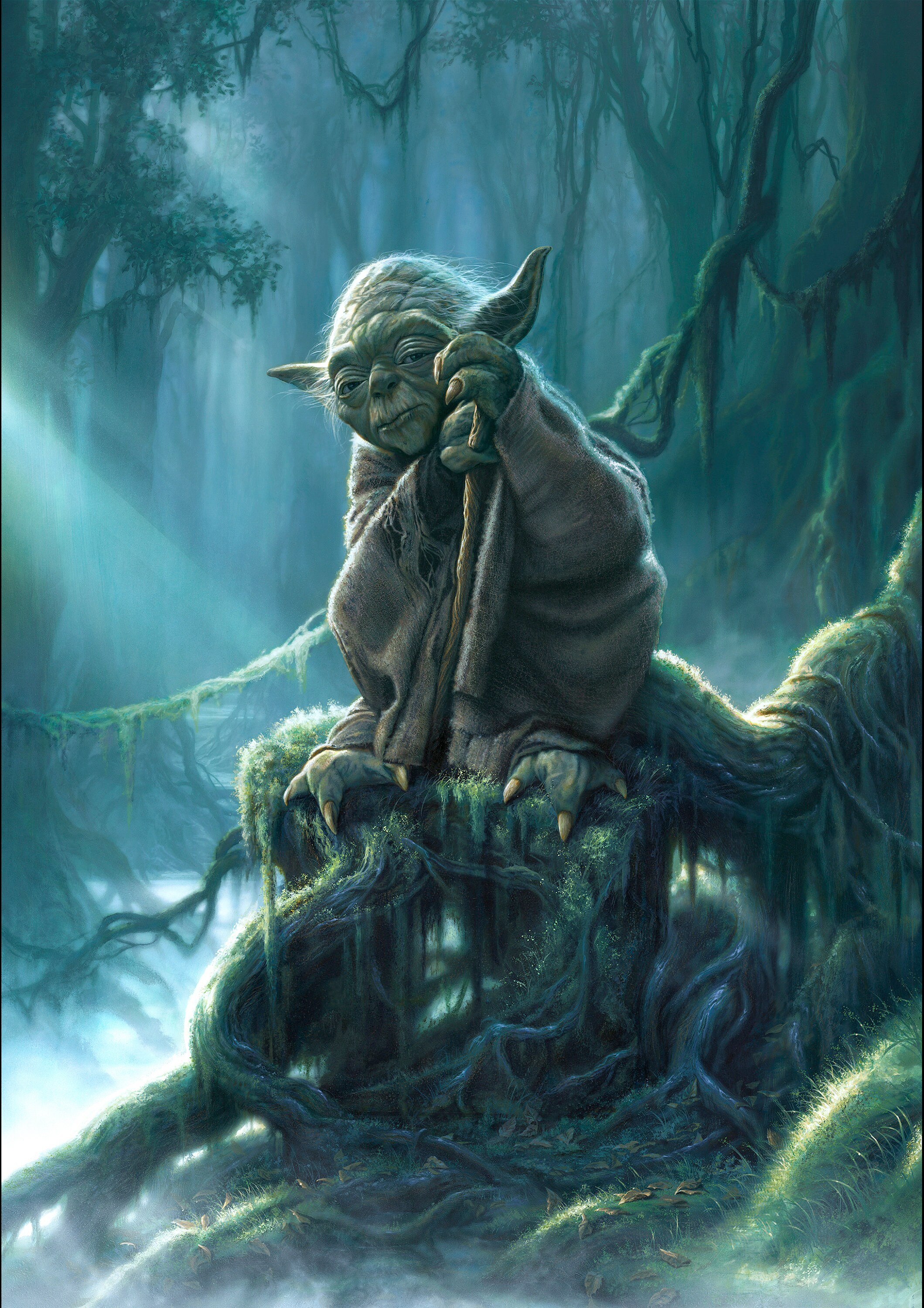 Master Yoda Dagobah System Star Wars Artwork Poster Ssw - Etsy