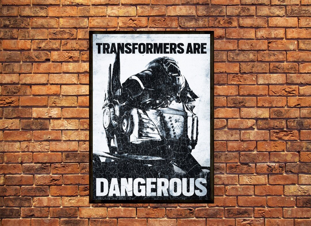 Transformers Black and White Propaganda Artwork Po Ster - Etsy