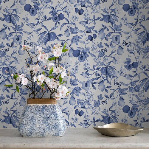 Peel and Stick Wallpaper Light Blue Removable Wallpaper - Etsy