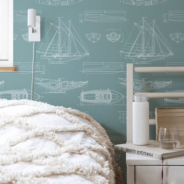 Nautical Wallpaper - Etsy