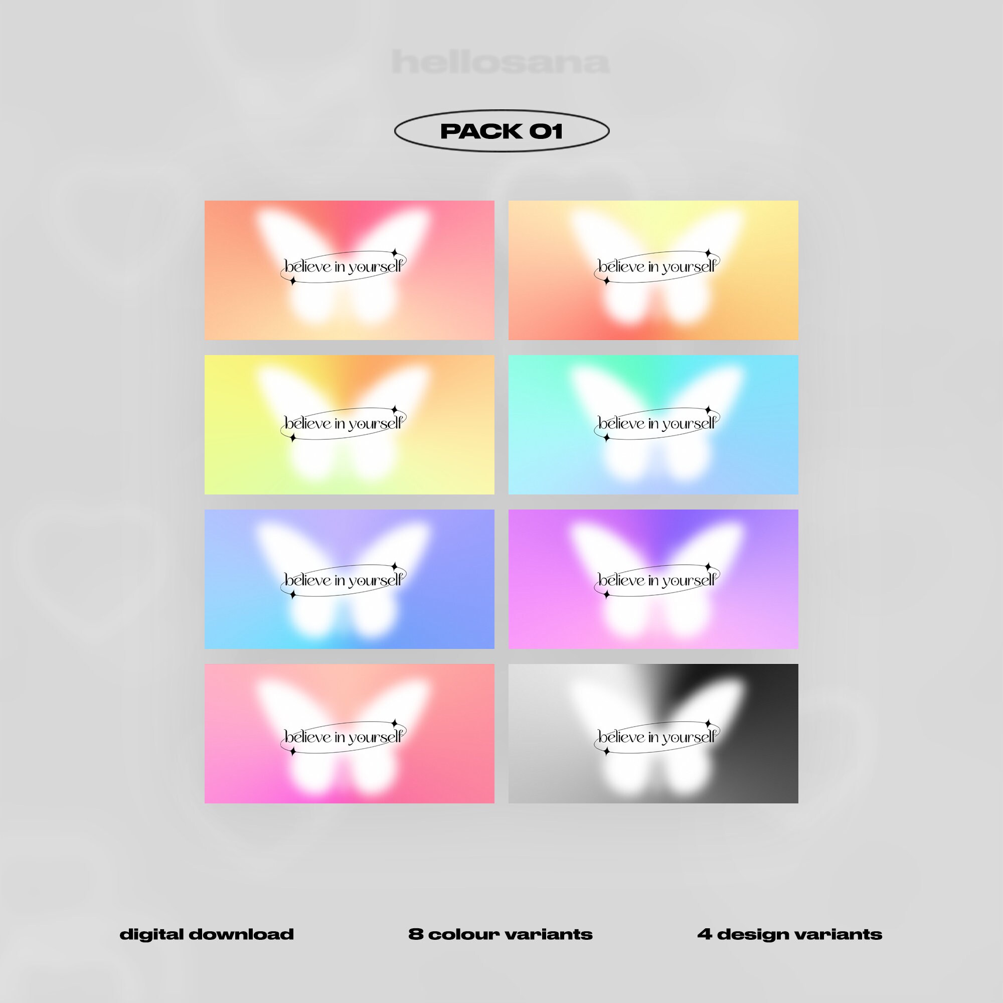 Gradient Wallpaper for Desktop & Macos (40 Variants) - Etsy