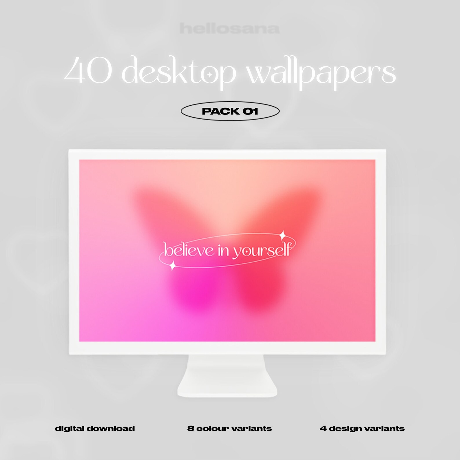 Gradient Wallpaper for Desktop & Macos (40 Variants) - Etsy