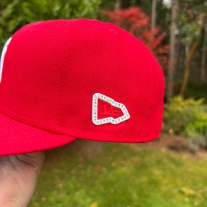 New Era Frame Fitted Hat Pin With Gems Green White - Etsy