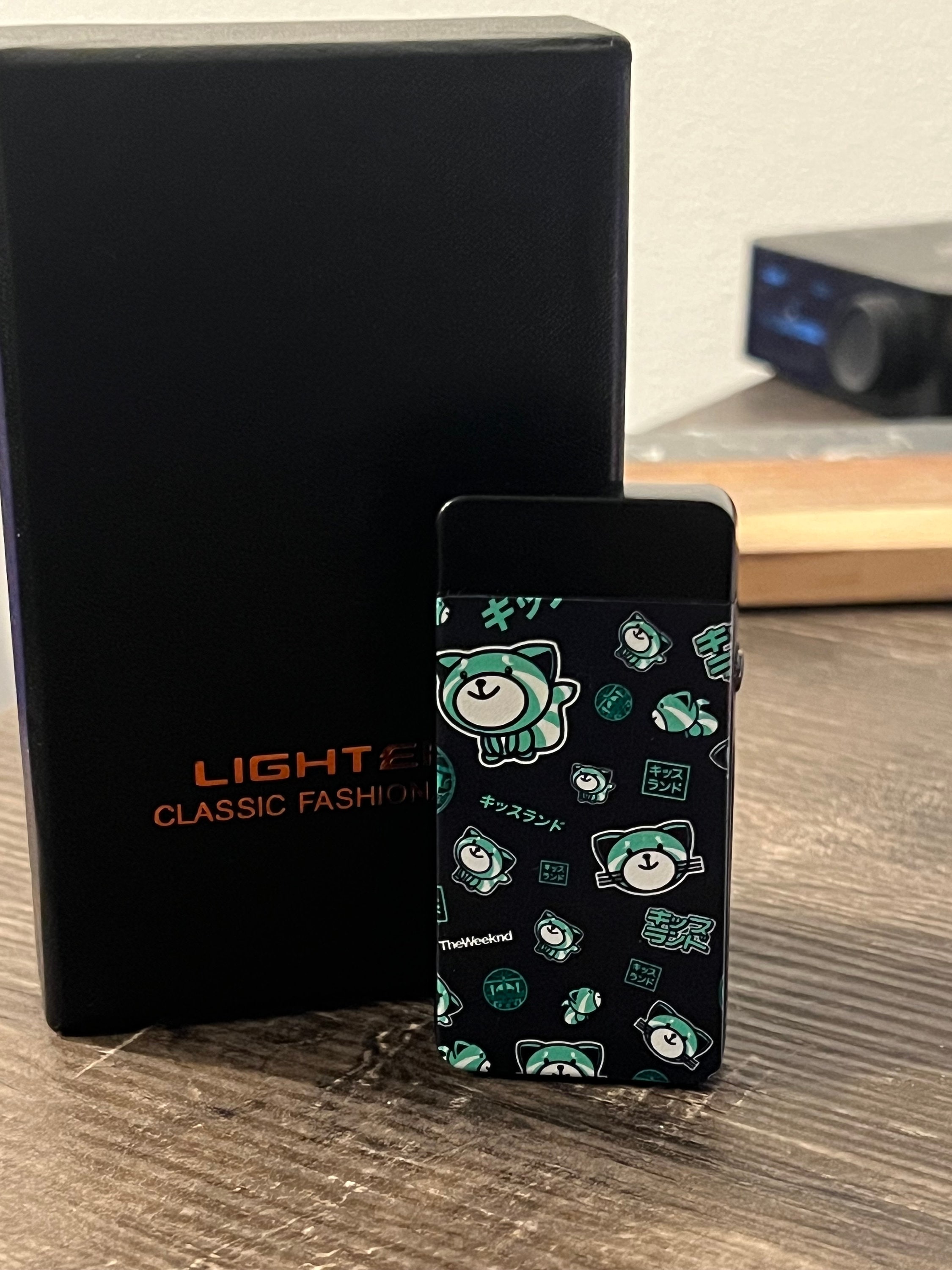 Metal Frame Lighter the Weeknd Kissland Electric Rechargeable Plasma ...