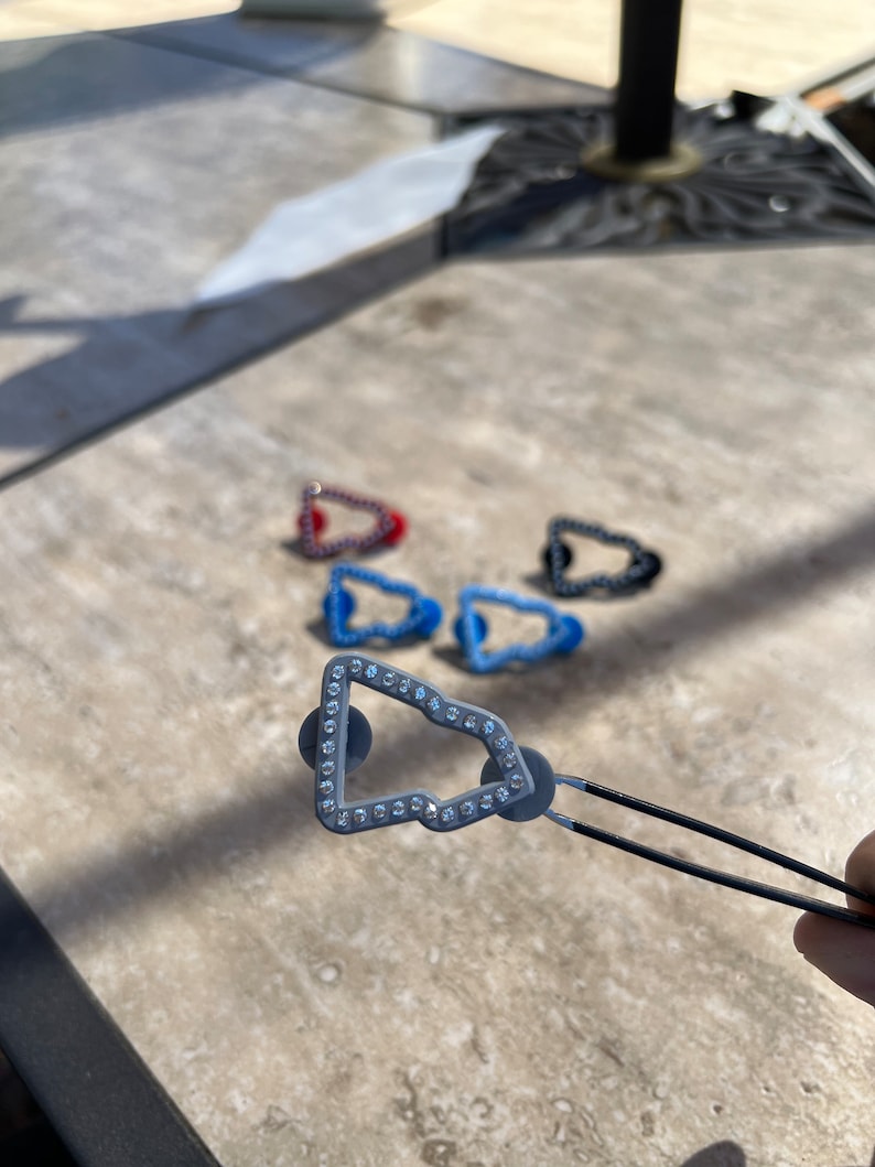 New Era Frame Fitted Hat Pin With Gems Blue Red Grey UNC - Etsy