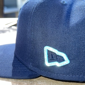 New Era Frame Fitted Hat Pin With Gems Blue Red Grey UNC - Etsy