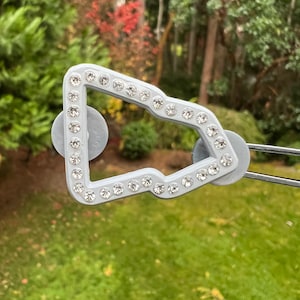 New Era Frame Fitted Hat Pin With Gems Green White - Etsy