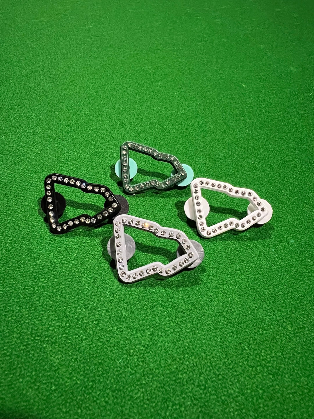 New Era Frame Fitted Hat Pin With Gems Green White - Etsy