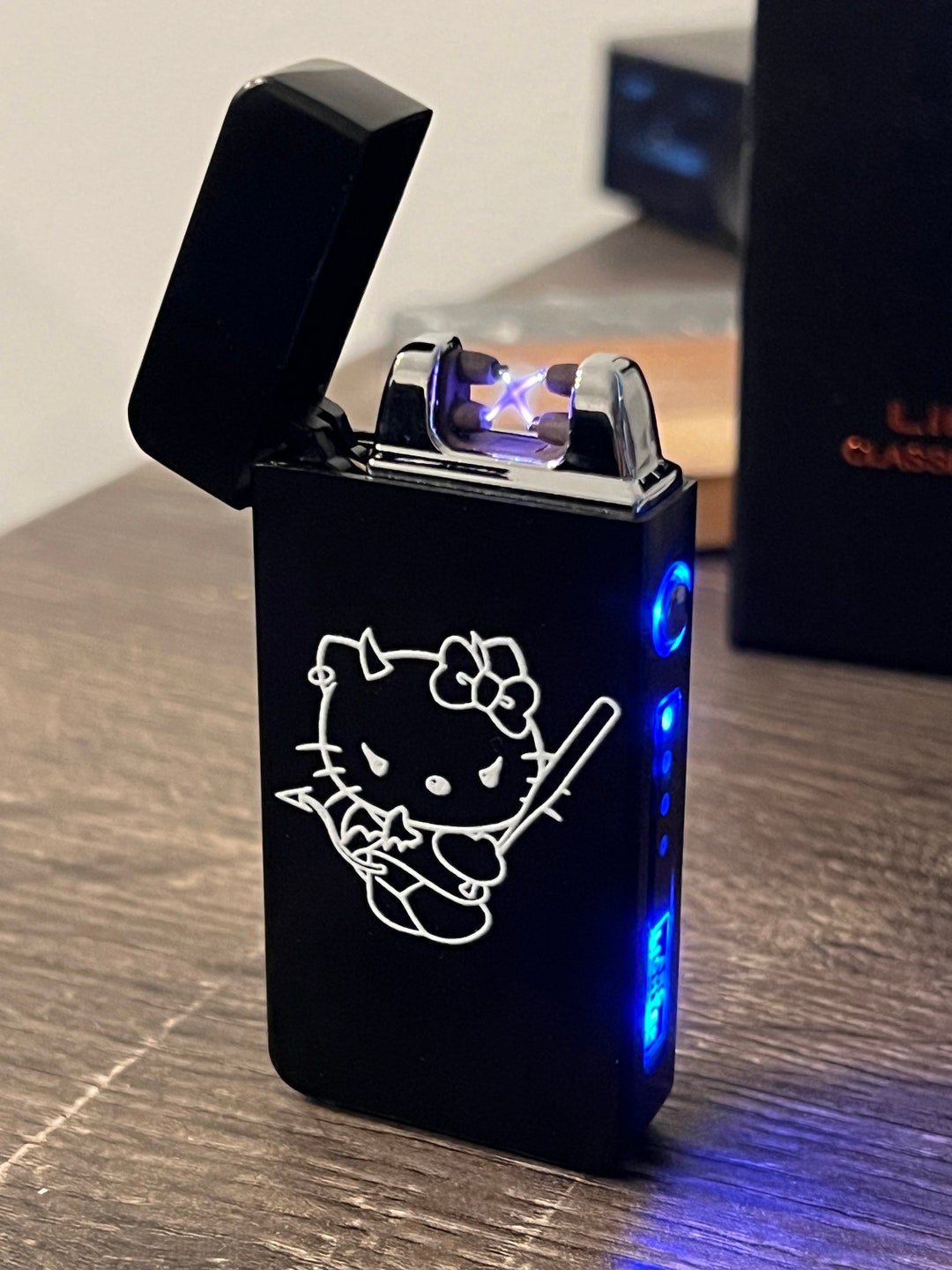 Hello Kitty Lighter Electric Rechargeable Plasma Metal Frame Custom - Etsy