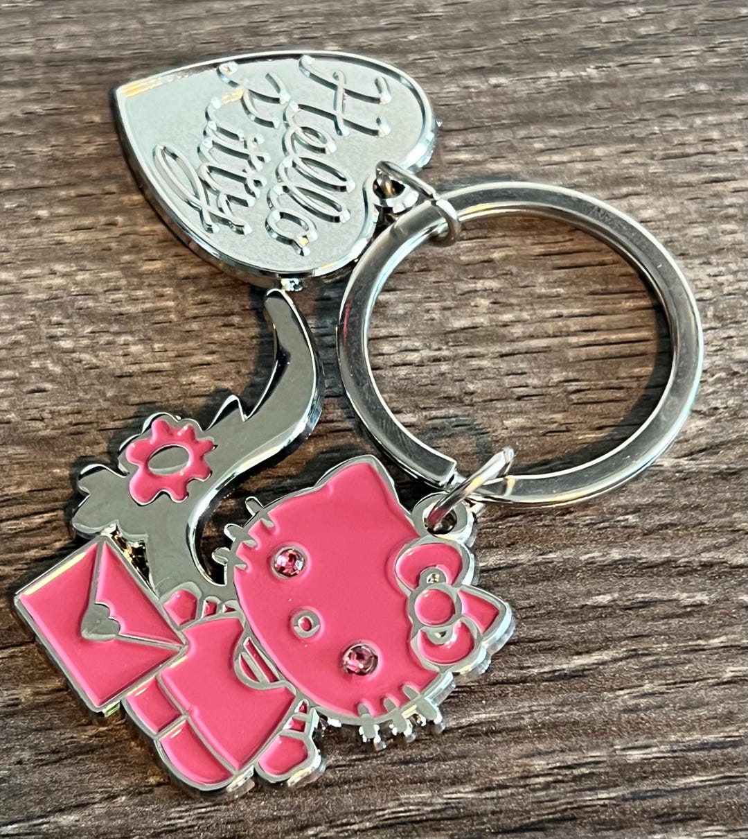 Hello Kitty Jewel Embedded Premium Pink Keychain - Etsy