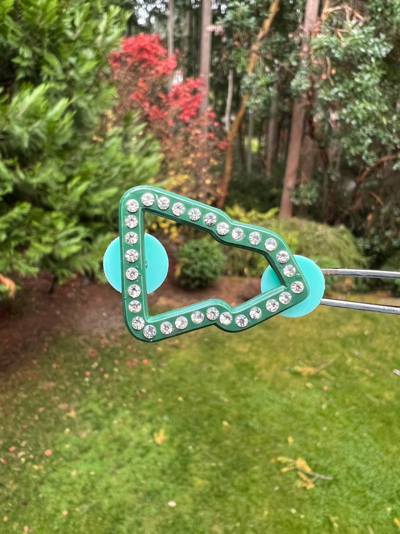 New Era Frame Fitted Hat Pin With Gems Green White - Etsy