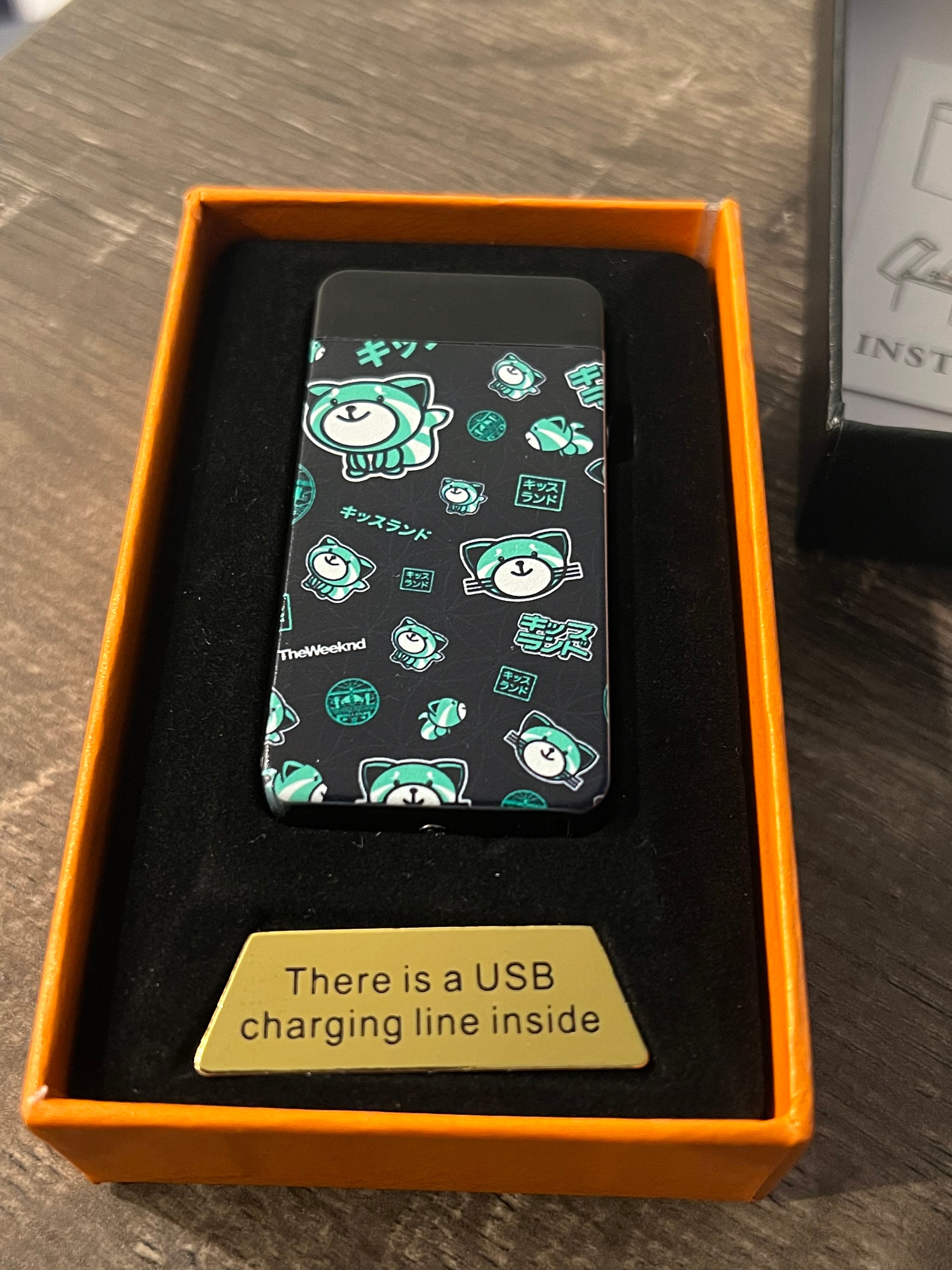 Metal Frame Lighter the Weeknd Kissland Electric Rechargeable Plasma ...