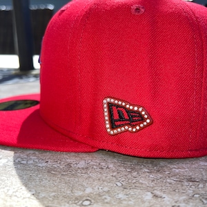 New Era Frame Fitted Hat Pin With Gems Blue Red Grey UNC - Etsy