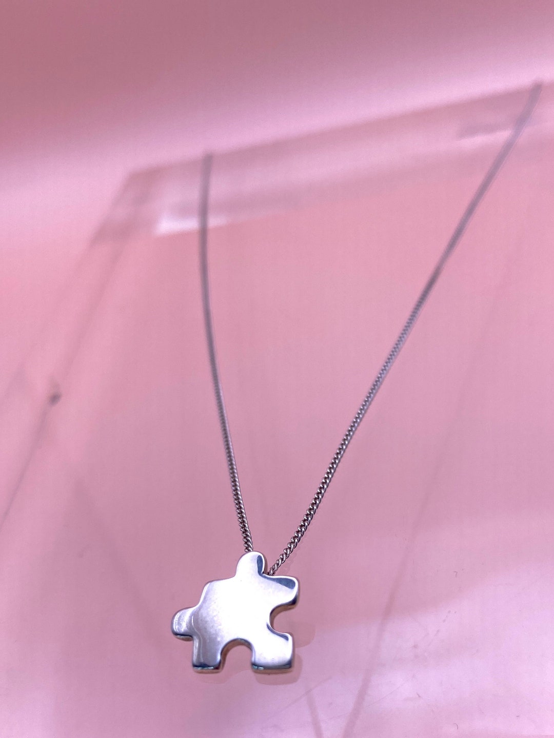 Vintage Silver Jigsaw Puzzle Piece 925 Hallmarked Pendant - Etsy