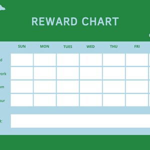 Reward Chart, Kids Reward Chart,behavior Chart,reward Chart for Boy ...