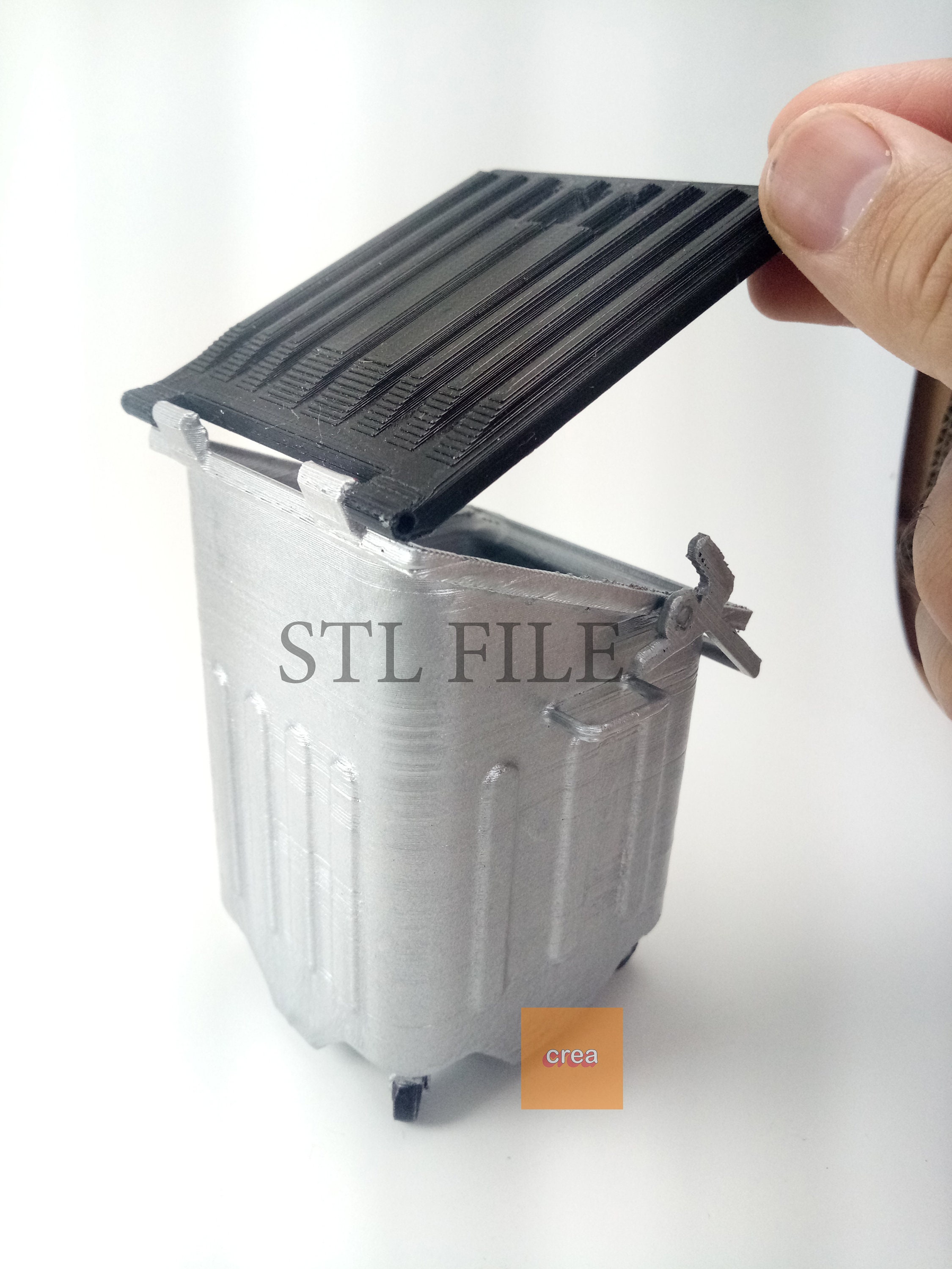 STL File Garbage Container Trash Can Holder Recycle Bin - Etsy