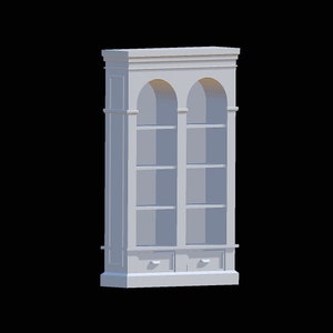 Miniature Bookcase STL File: 3D Printing Dollhouse Furniture - Etsy