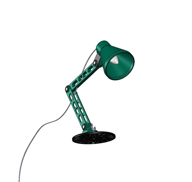 Acrobat Lamp 3D Printable Desk Lamp STL File (digital Download) With ...