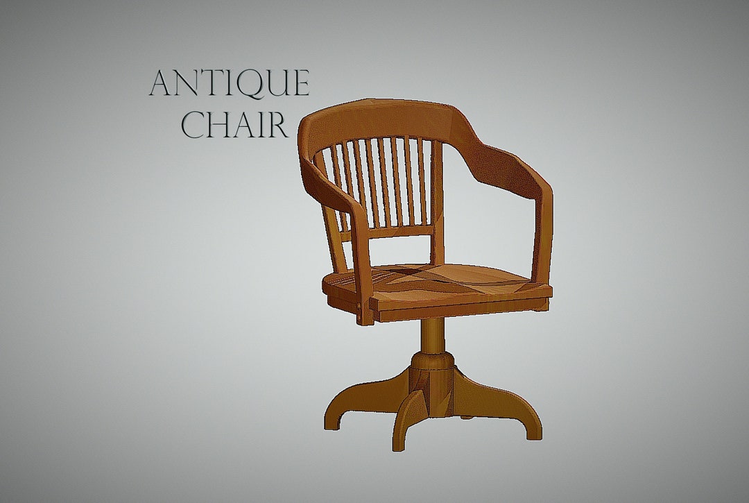 STL File Antique Chair for 3D Printing - Etsy