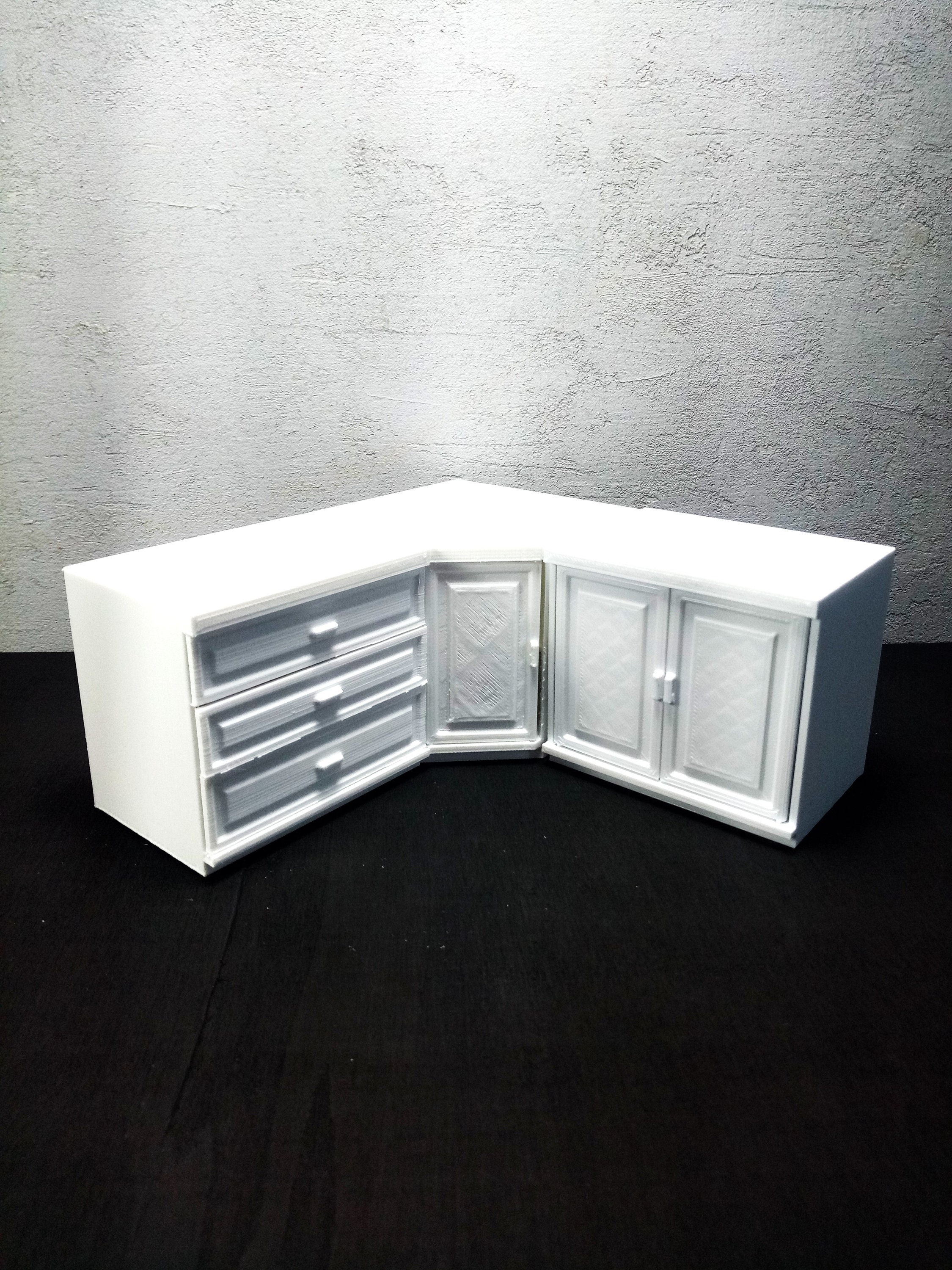 STL File Kitchen Cabinets 3 Different Parts Set ,can Use Saparate ...